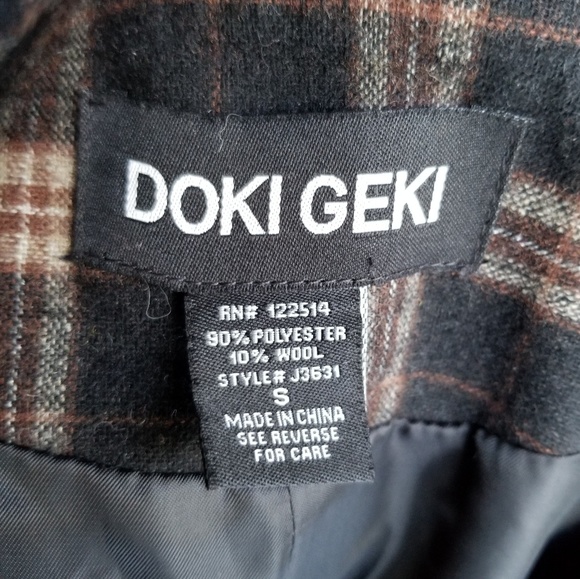 Doki Geki | Jackets & Coats | Doki Geki Button Down Swing Top S | Poshmark